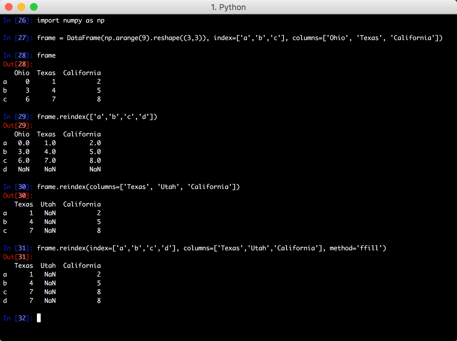 利用 Python 進行數據分析(八)pandas 基本操作(series 和 Dataframe) It閱讀